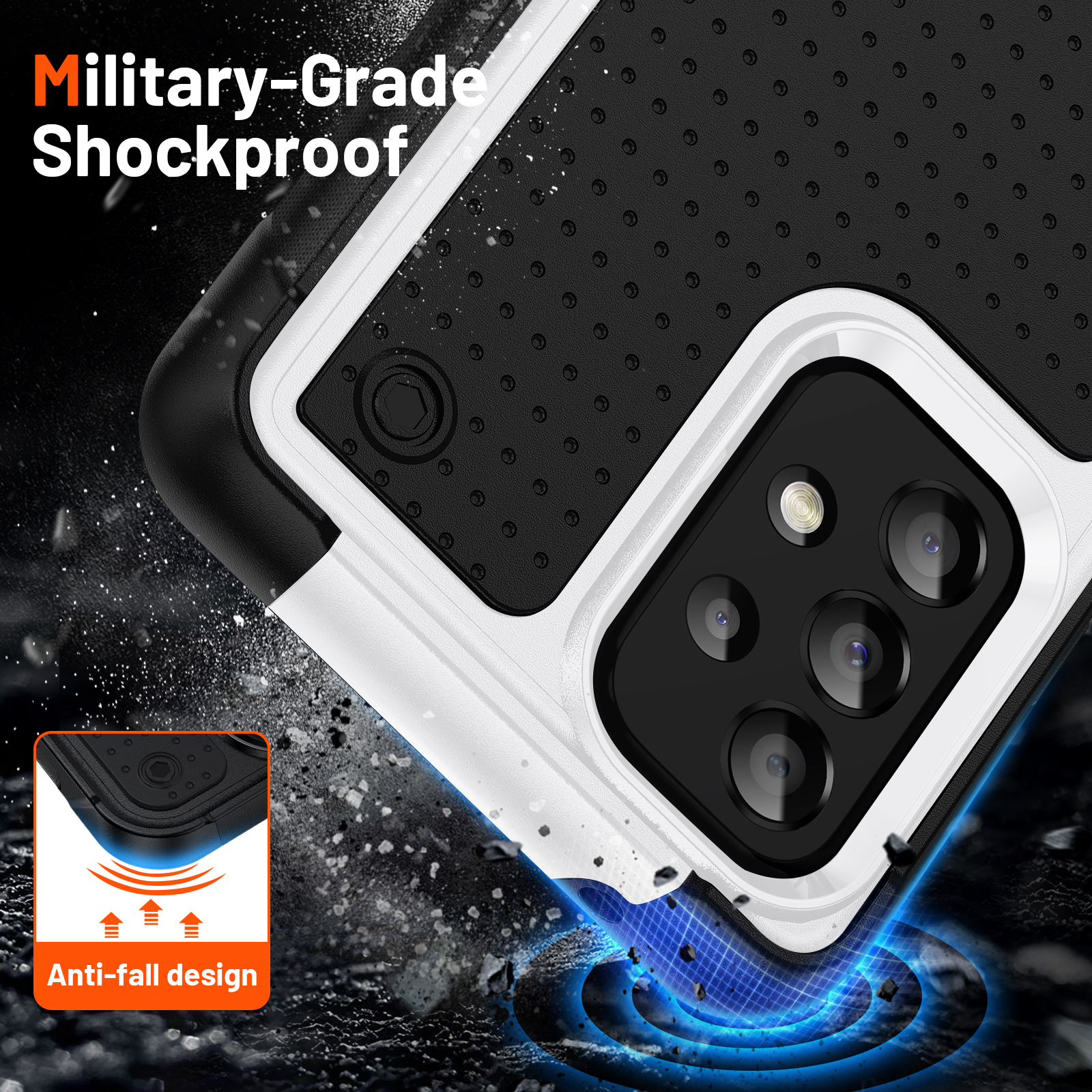 Full Protection Armor Shockproof Phone Case Samsung A12 5G M12 F12 A32 4G A52 A52S A14 A13 A53 ...