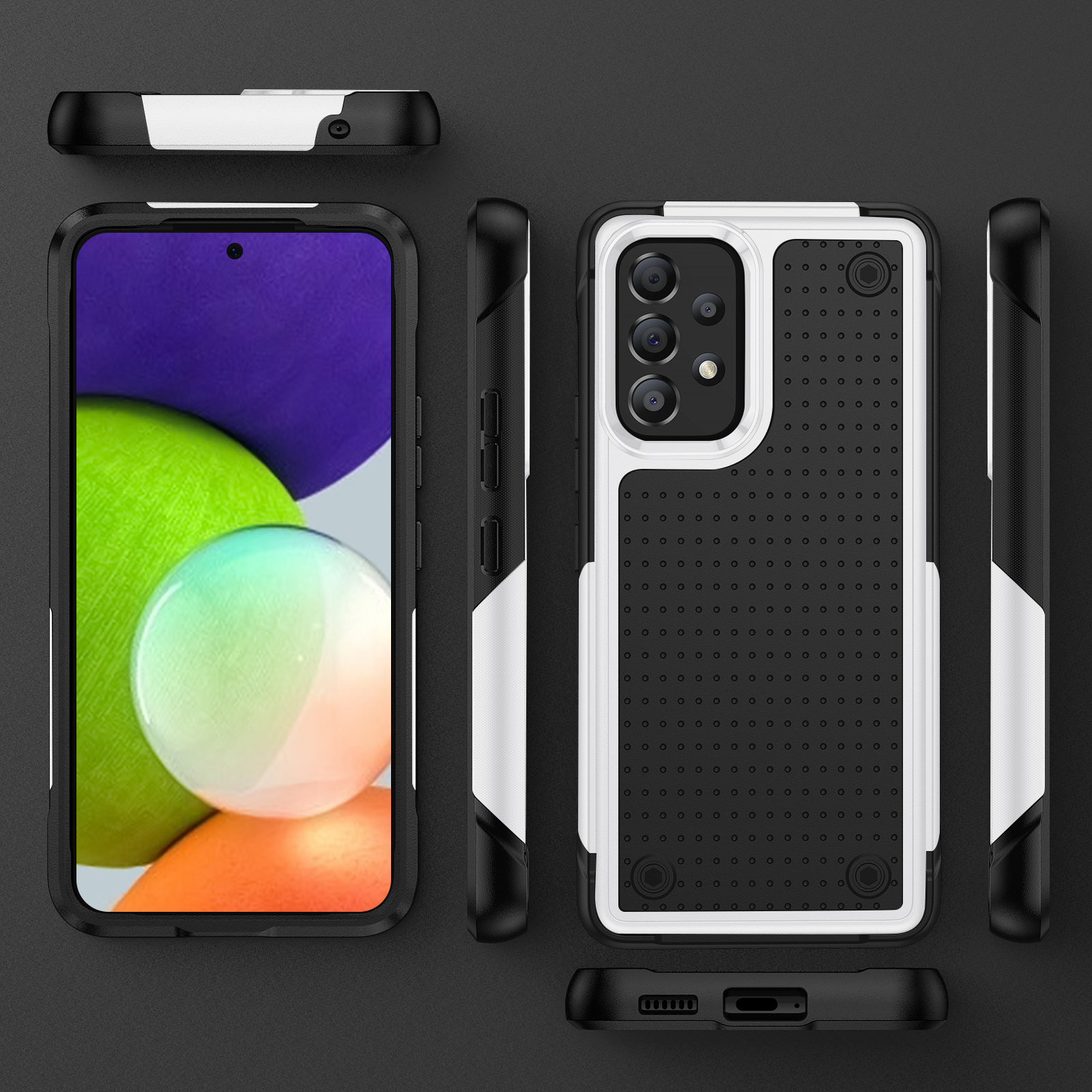 Full Protection Armor Shockproof Phone Case Samsung A12 5G M12 F12 A32 4G A52 A52S A14 A13 A53 ...