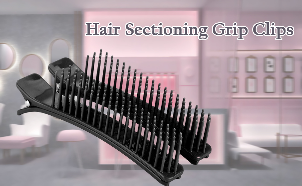 2PCS Grip Clips for Hair Sectioning, Styling Hair Parting Combs Clips ...