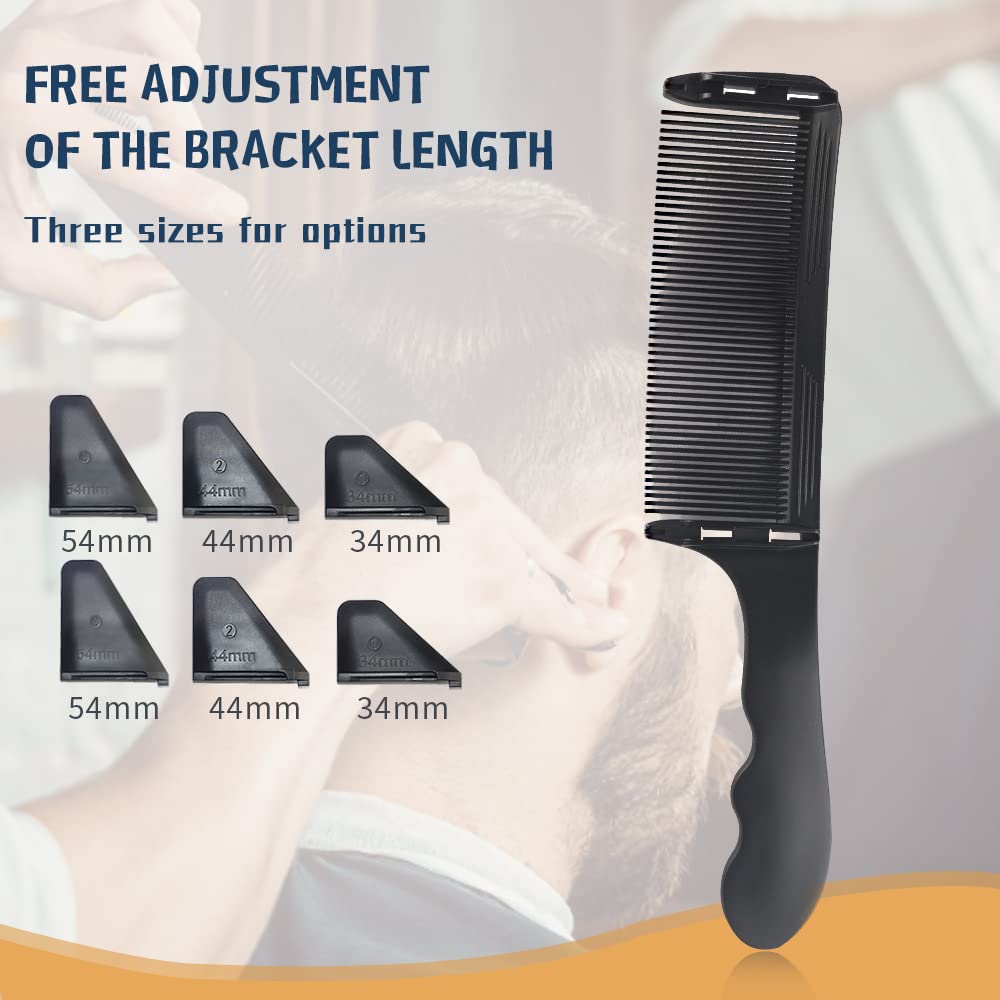 Curved Barber Comb Adjustable Professional Positioning Comb Barber Hair ...