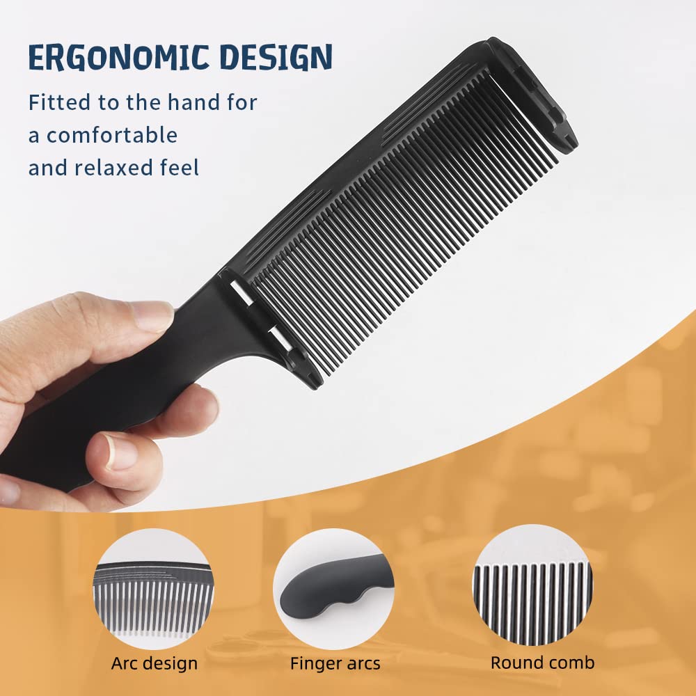 Curved Barber Comb Adjustable Professional Positioning Comb Barber Hair ...