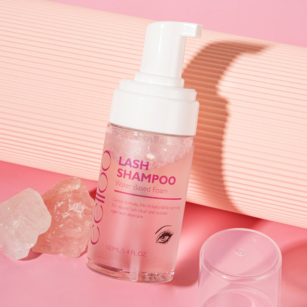 Eelloo 500ml Eyelash Shampoo Non-Irritating Eyelash Extension Wash ...