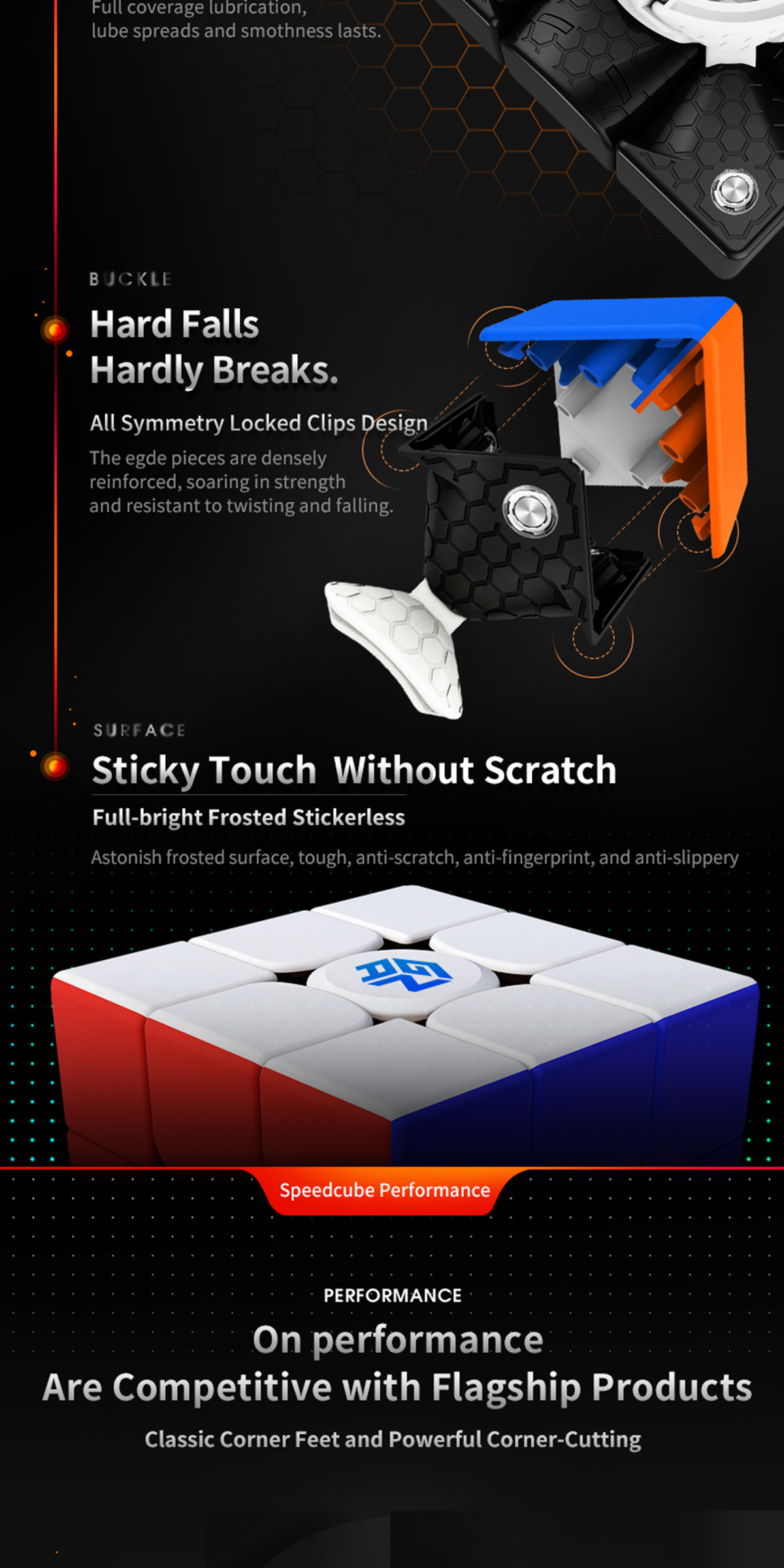 GAN 356 M 3x3 Magnetic Speed Cube GAN356 ME Stickerless Gans 356M Magic Cube with Extra GES kiub ...