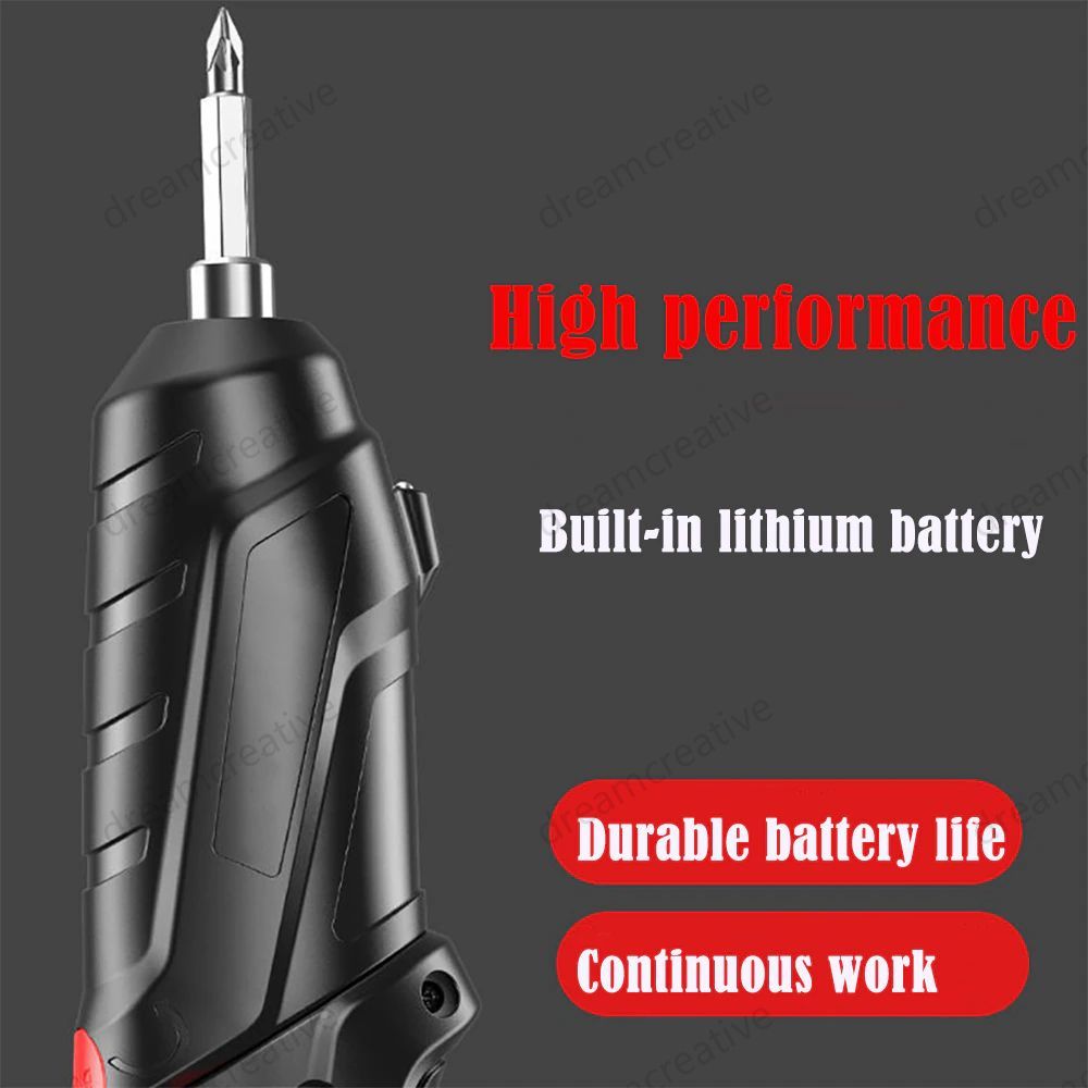 47Pcs/set 3.6V Electric Cordless Screwdriver set Cordless Electric ...