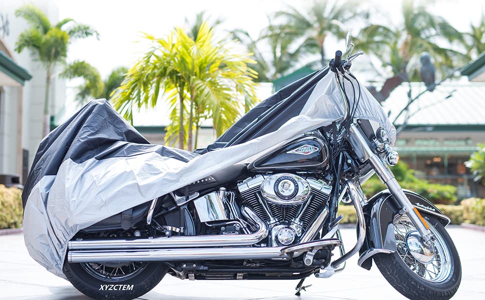 HOTOP Motorcycle Cover Universal Accessories Rain and Dust UV Motor ...