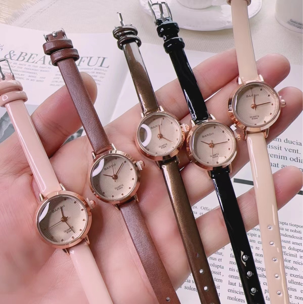 2025 High-Appearance Thin Strap Watch Small Simple Classy Light Luxury ...