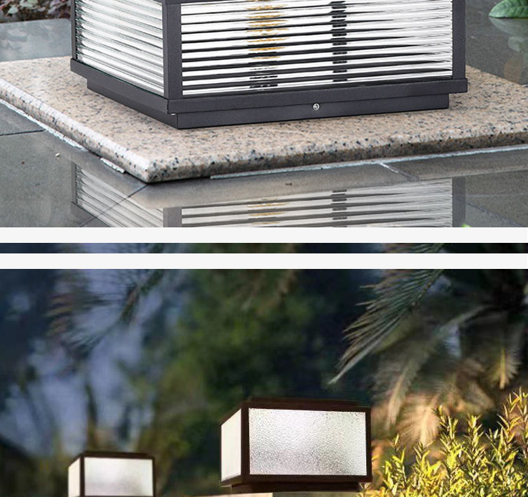Lampu pagar solar 220V Garden light gate light Waterproof 3 Colors ...