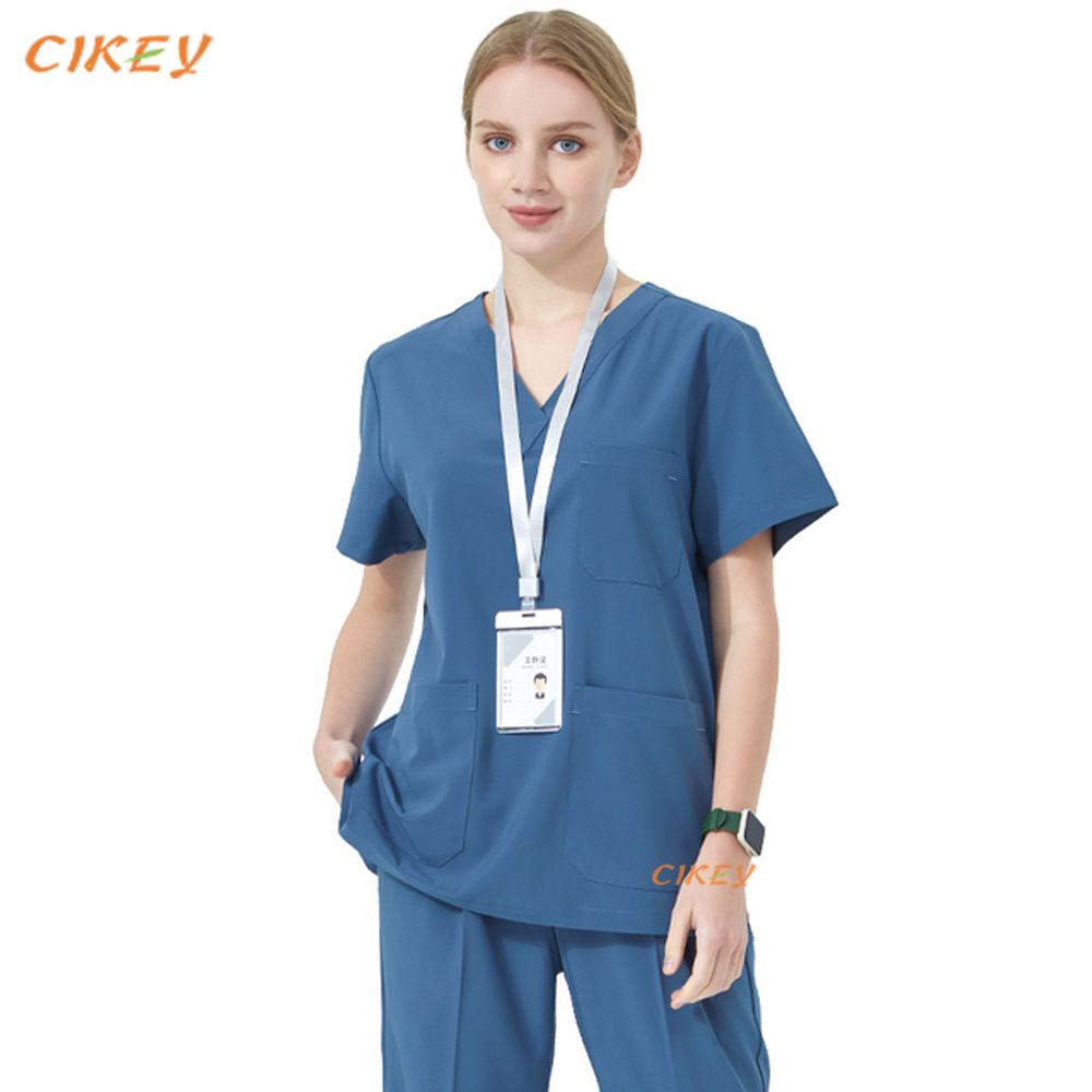 Quick-Dry Sport Medical Scrub Set Performance Baju Scrub Suit Stretcg ...
