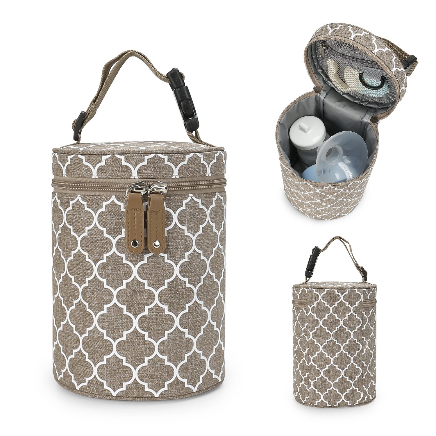 New Barrel Baby Bottle Bag Portable Can Hang Baby Stroller Breast Pump ...