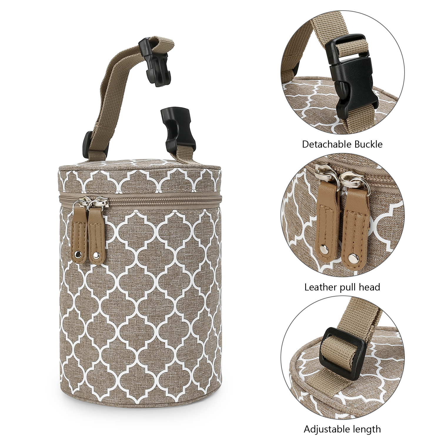 New Barrel Baby Bottle Bag Portable Can Hang Baby Stroller Breast Pump ...
