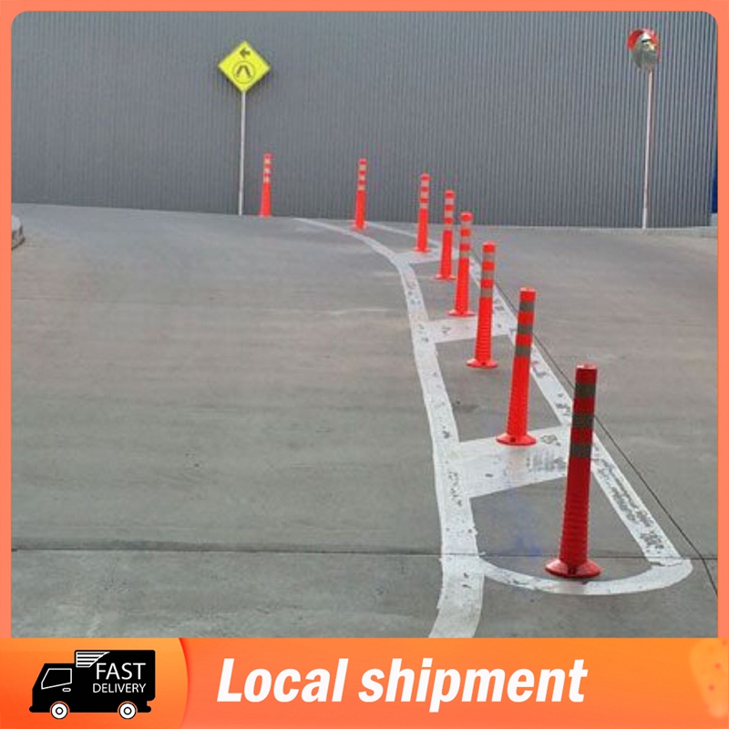 【Local shipment】30 Flexible ( EVA ) Warning Bollard Red Pole Guard ...