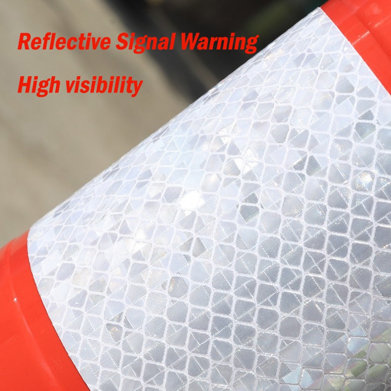 【SEY】30 Inch 75cm Flexible Post Pole Road Cone Safety Red EVA Material ...