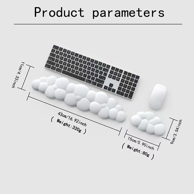 Cloud Keyboard Wrist Rest Gaming Mouse Pad wrist support pad Non-Slip ...