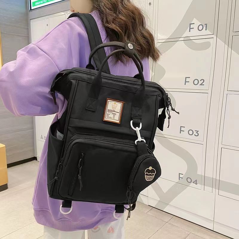 Korean Fashion Backpack 15.6 Inch Large Capacity Waterproof Travel Bag ...