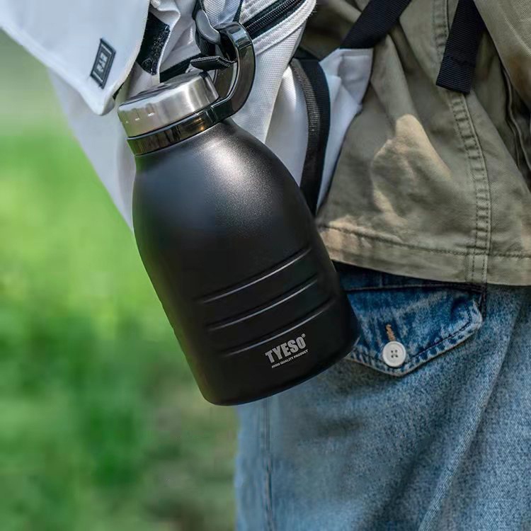 Tyeso Insulated Tumbler Stainless Steel Vacuum Thermos Sport Water Bottle with Straw 1500ML ...