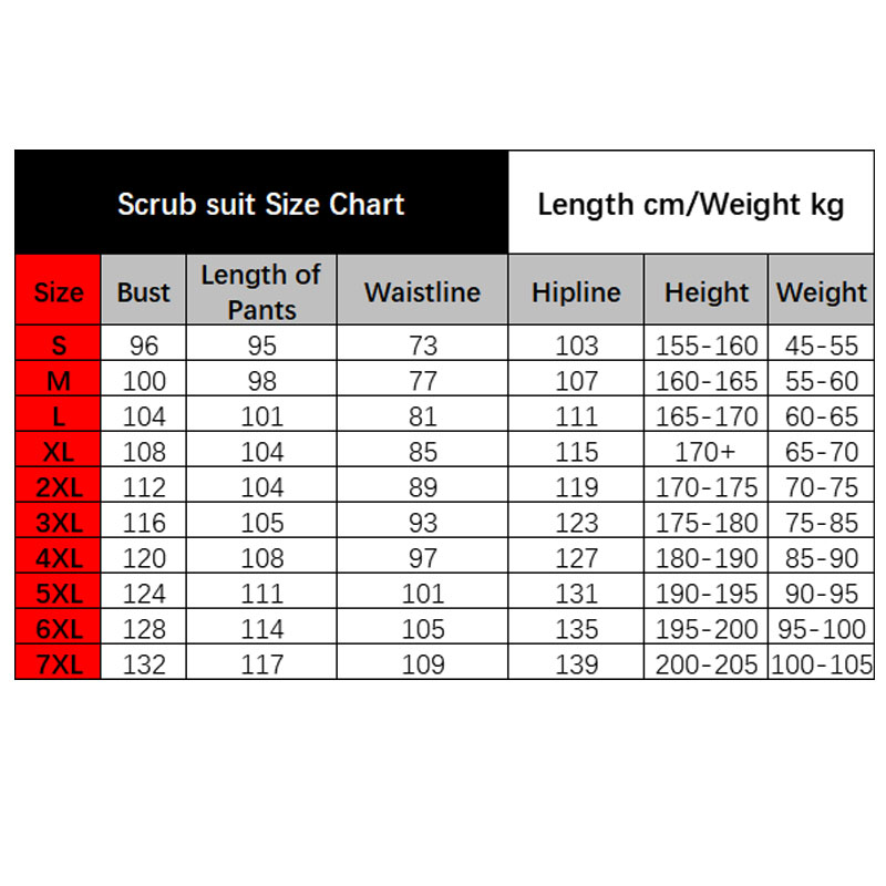 [VSEHLL]Free Name Customized S-7XL Scrub Suit Set Clothes Medical Suits ...