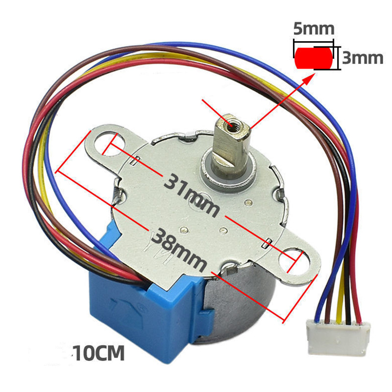 24byj48 Wireless Camera Monitor PTZ Motor 4 Phase 5 Wire DC 5V Gear ...