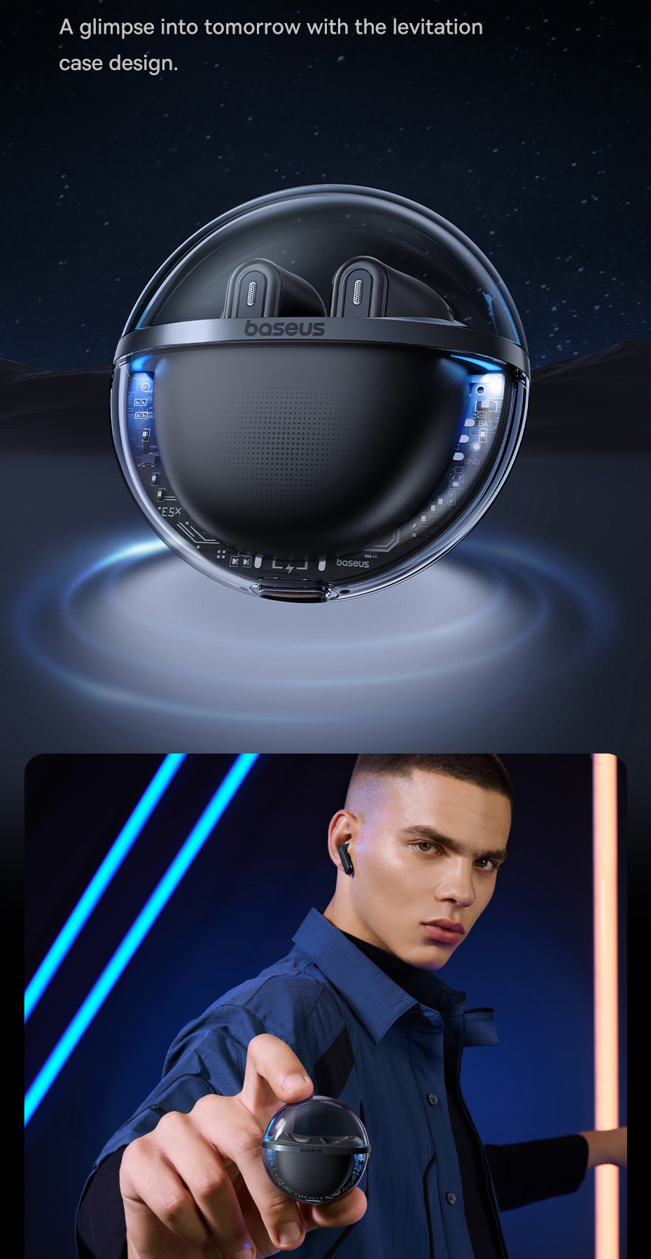 Baseus Bowie E5x True Wireless Earphones with RGB Bluetooth 5.3 ...