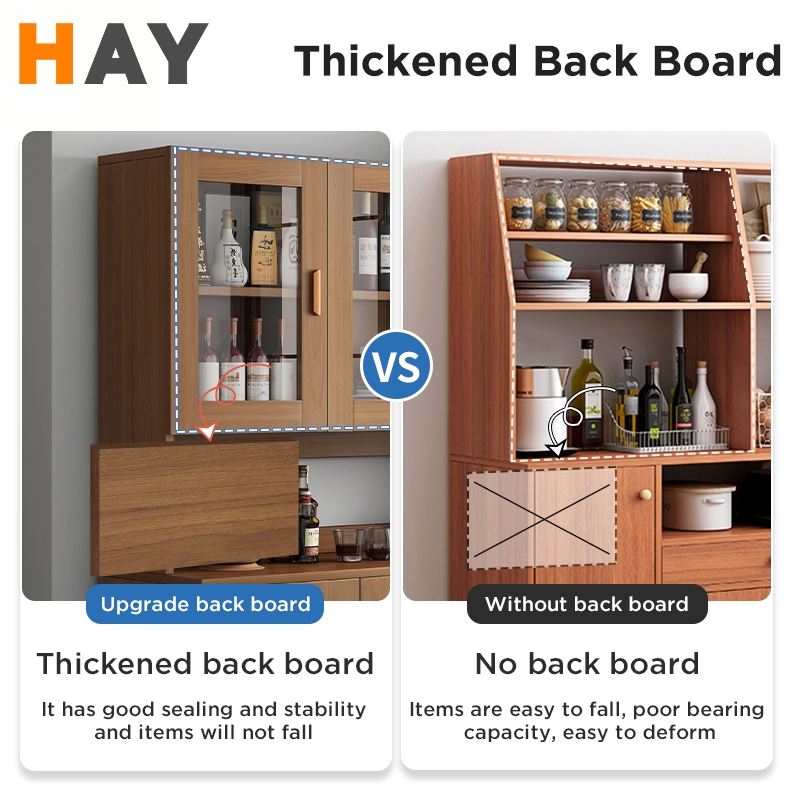 Kitchen Cabinet Dapur Almari Storage Cabinet With Acrylic Door Modern ...