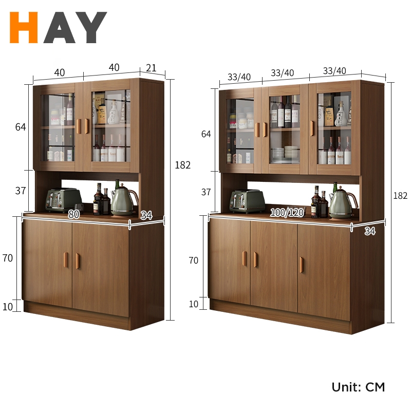 Kitchen Cabinet Dapur Almari Storage Cabinet With Acrylic Door Modern ...