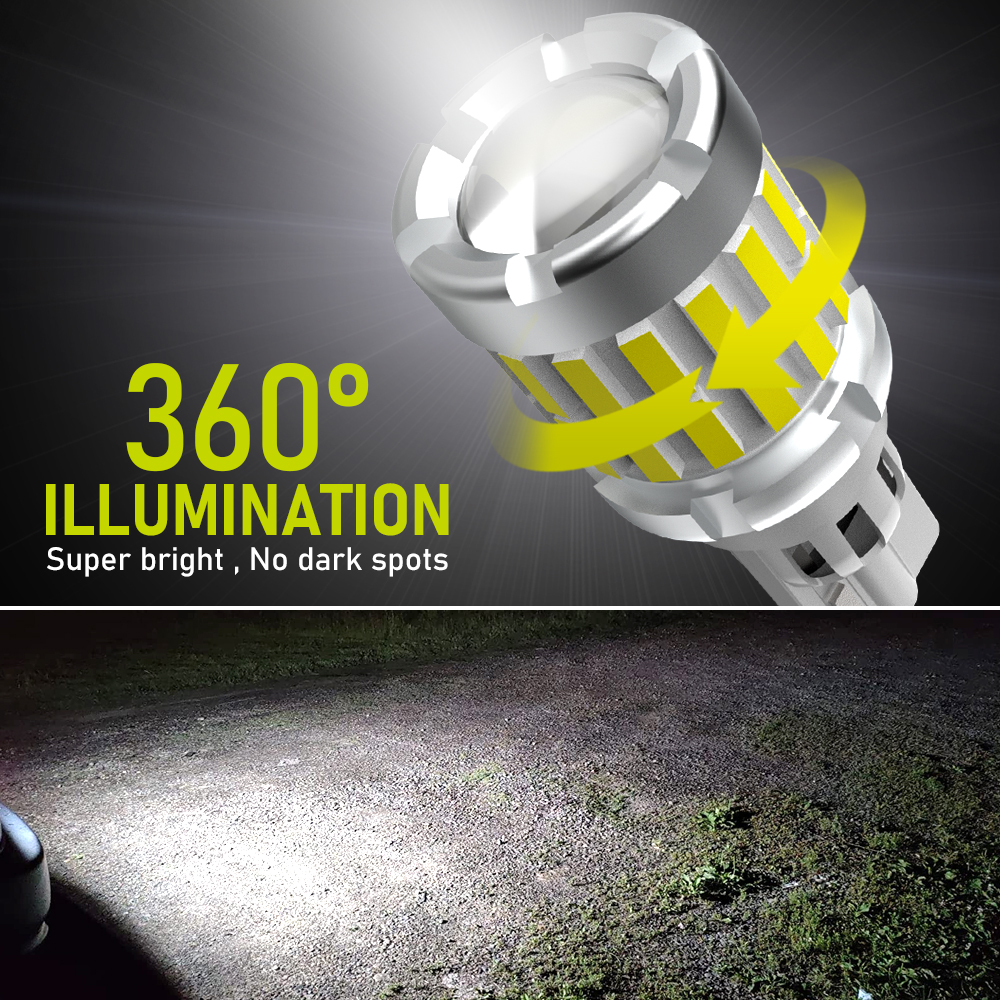 TUFFOO T15 W16W T16 LED Bulb For Car Reverse Light/Backup Light 6000K ...
