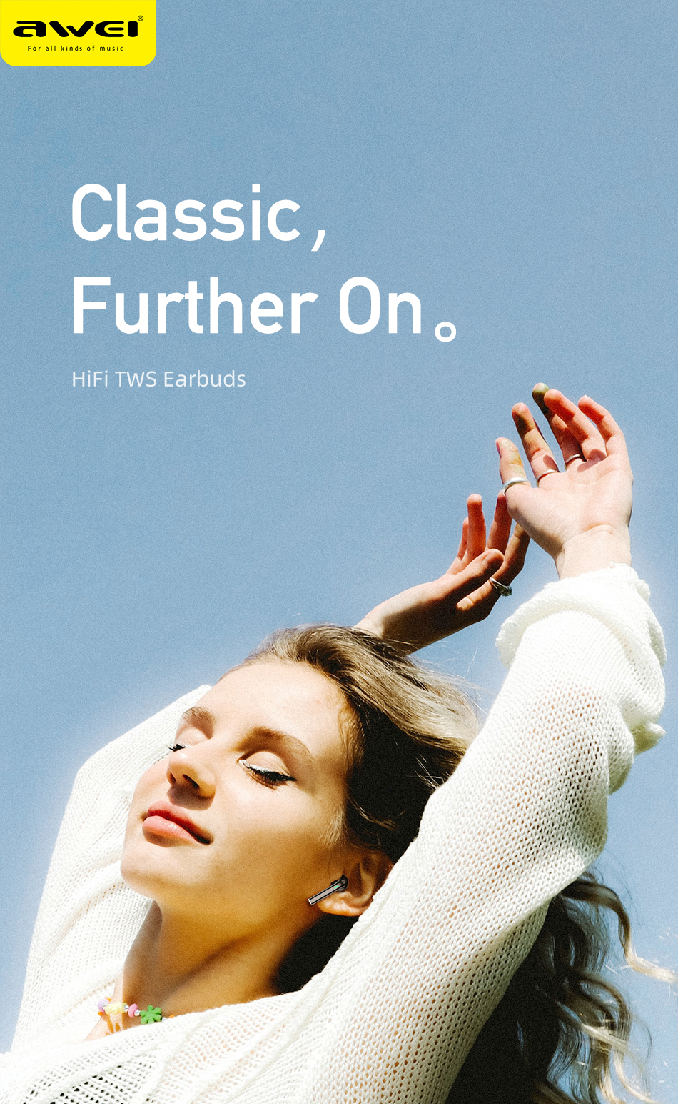 Awei T26 Pro Wireless Earbud Bluetooth Earphone 5.3 Handfree Earfon ...