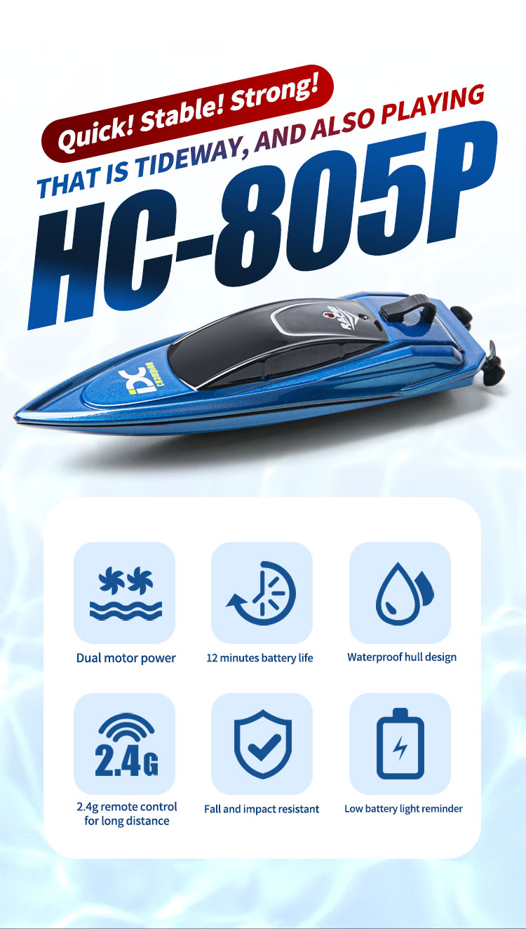 RC Boat Multiplayer Battle Speedboat Remote Control High Speed Ship RC ...