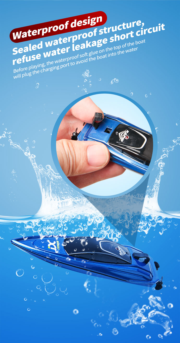 RC Boat Children's Mini Remote Control Boat Speedboat Summer Swimming ...