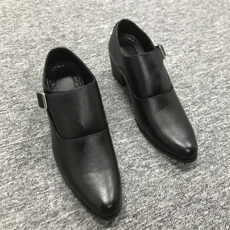 Increase Height 6cm Leather Shoes raya Business Dress Groom Derby Lace ...