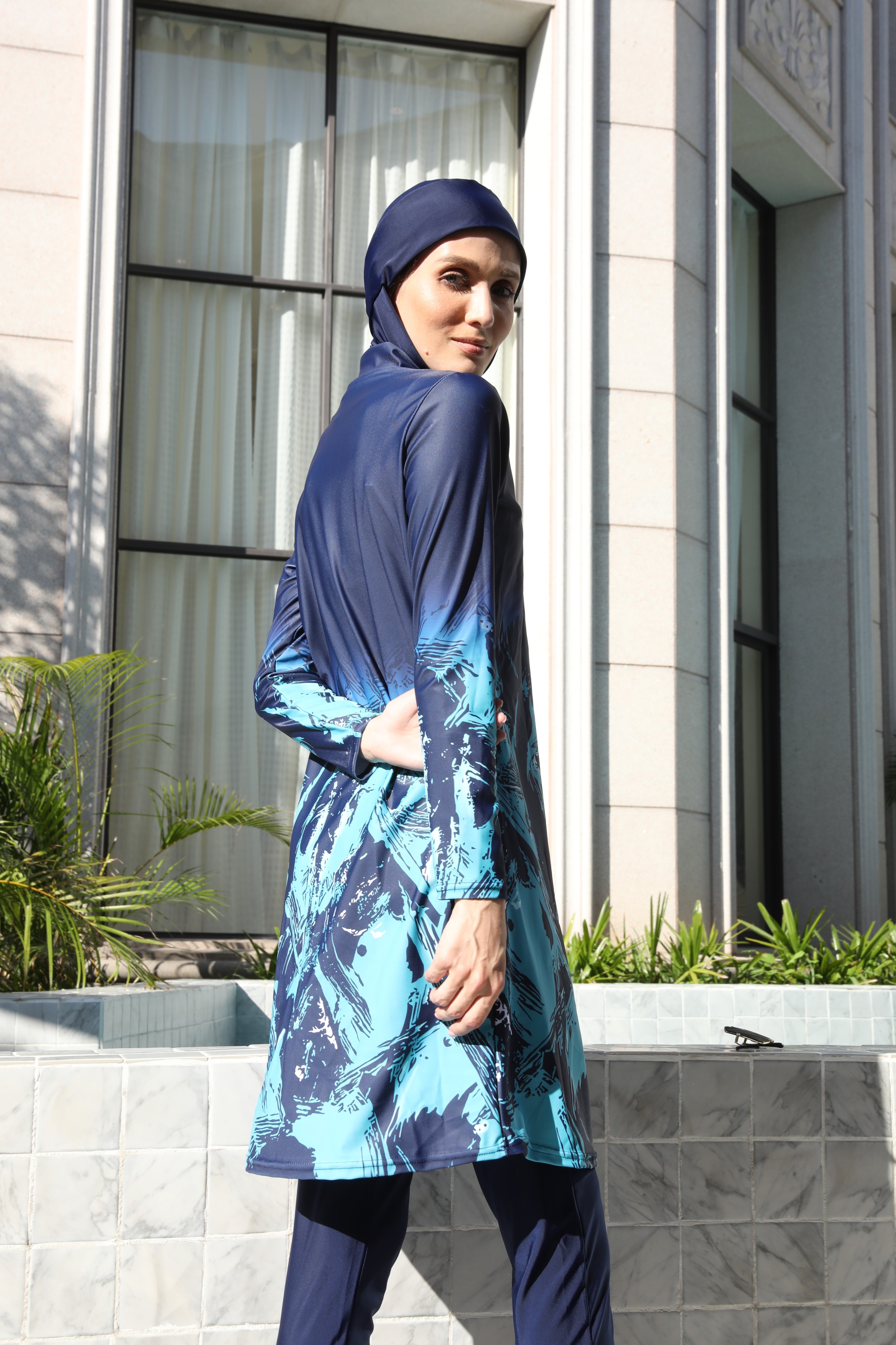 Muslimah Long Sleeve Plus Size Swimwear 3/4 piece set | Shopee Malaysia