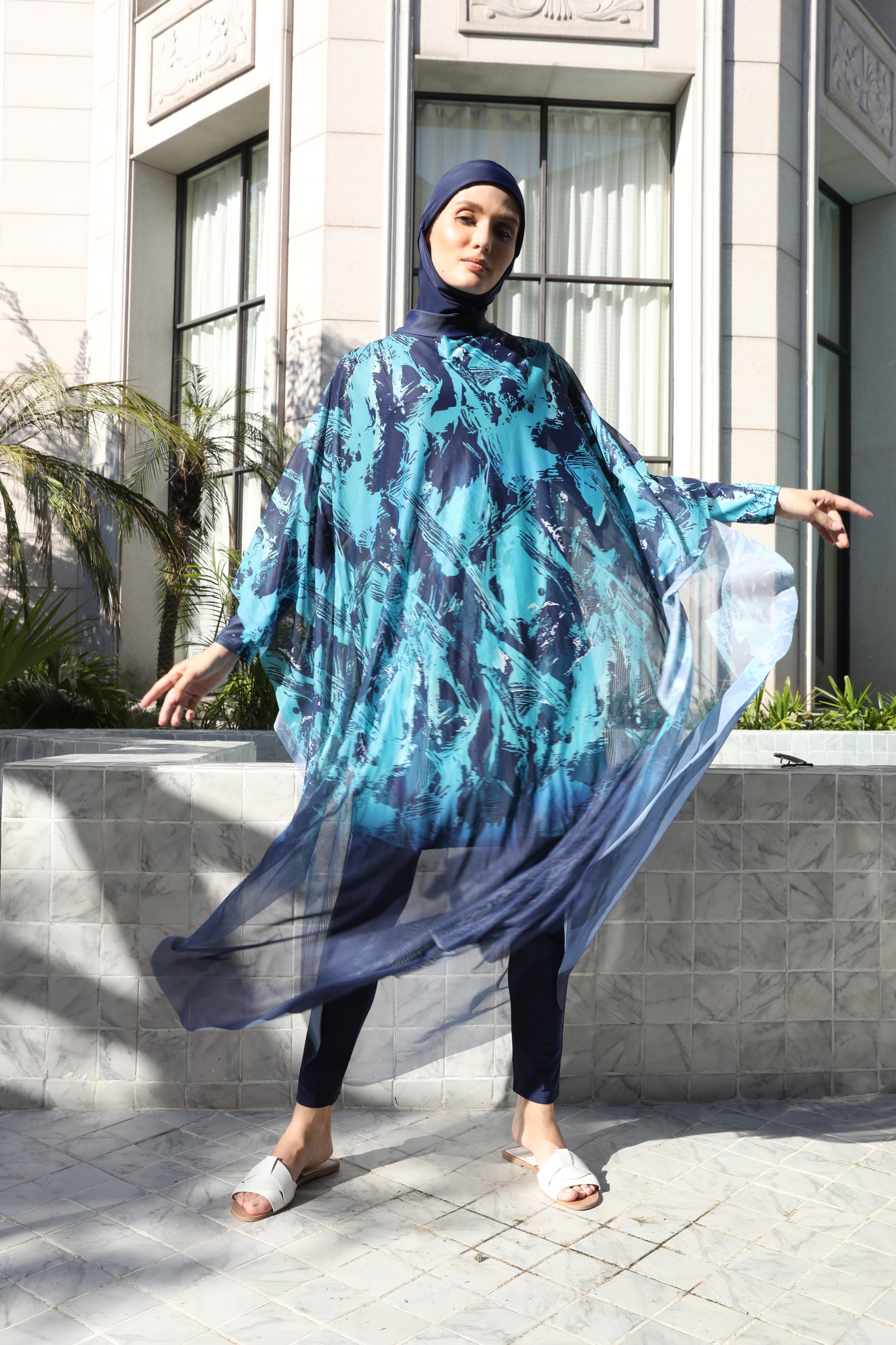 Muslimah Long Sleeve Plus Size Swimwear 3/4 piece set | Shopee Malaysia