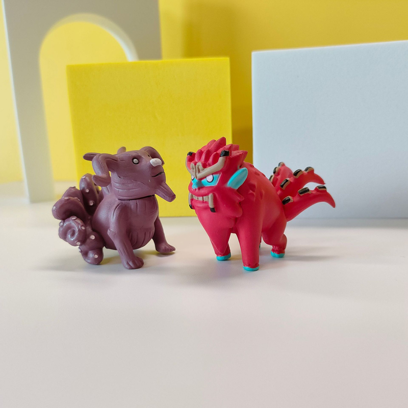 11Pcs/Set 3.5-8cm Naruto Anime Figure Uzumaki Naruto Q Version Bijuu ...