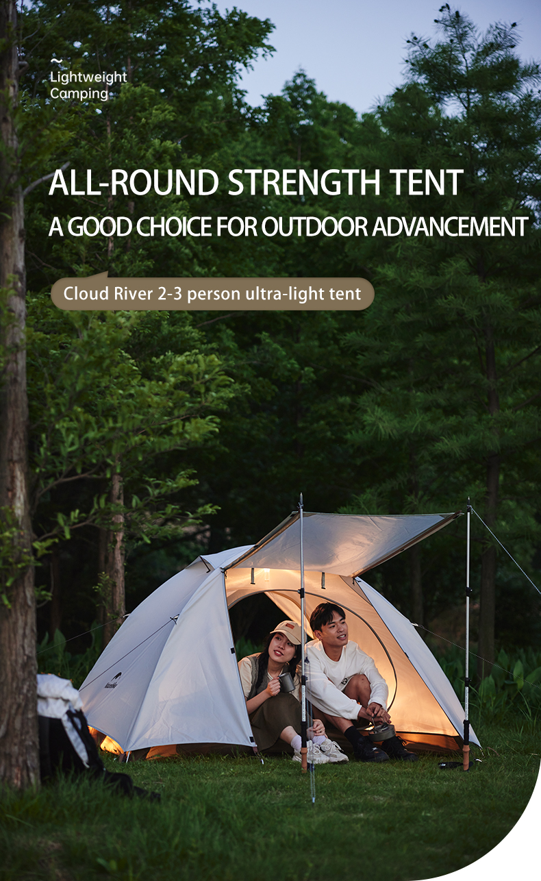 Naturehike 2-3 People Ultra Light Hiking Tent Outdoor Lightweight ...