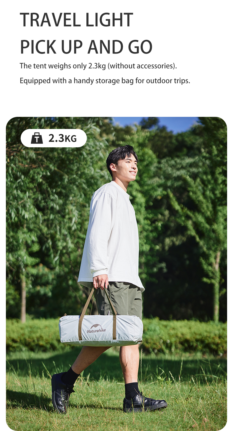 Naturehike 2-3 People Ultra Light Hiking Tent Outdoor Lightweight ...