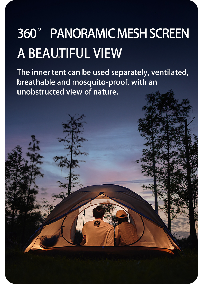 Naturehike 2-3 People Ultra Light Hiking Tent Outdoor Lightweight ...