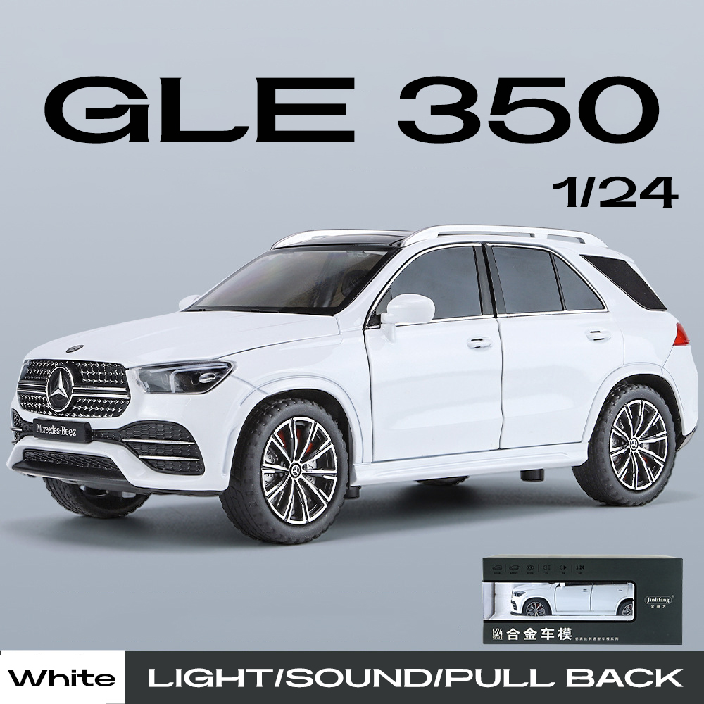 【RUM】1:24 Scale Benz GLE 350 Alloy Car Model Light & Sound Effect ...