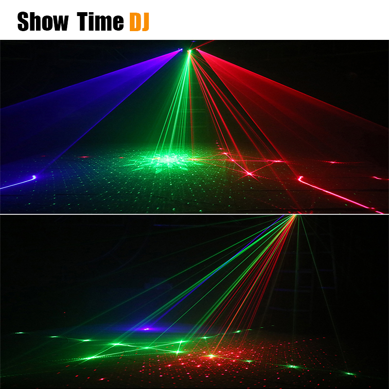 4 Hole Scanning Laser Lampu RGB Full color lazer light DMX512 party led ...