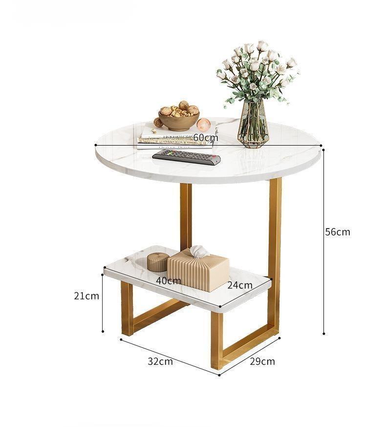 Ready stock Small Round Table Corner Sofa Coffee Table Side Table ...