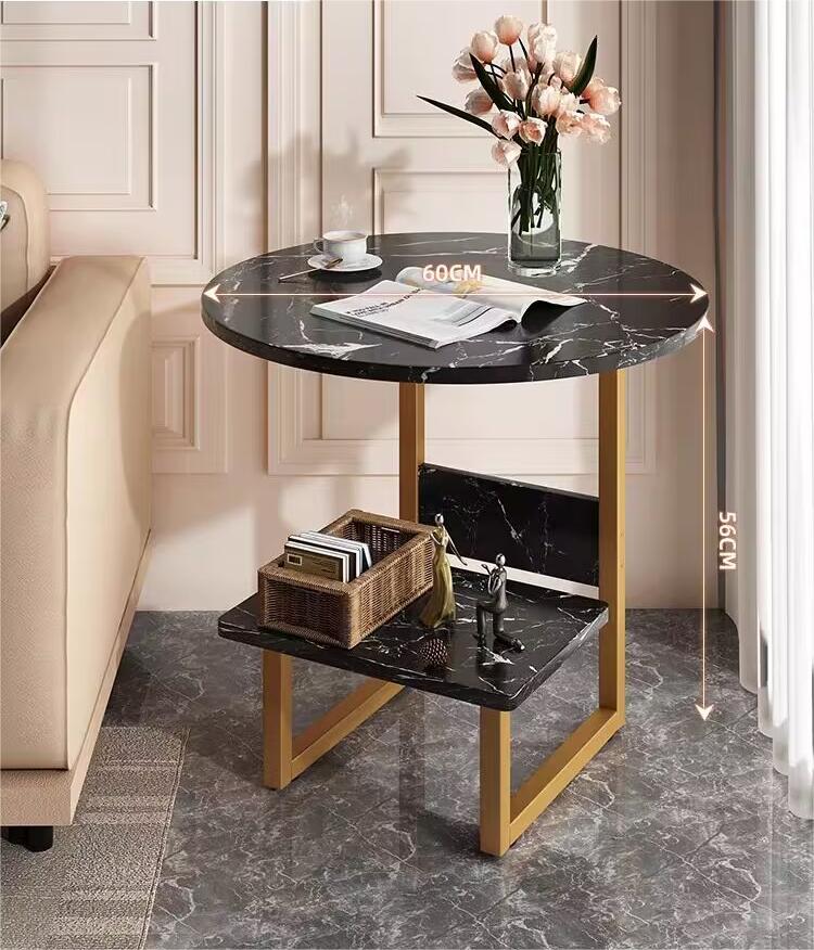 Ready stock Small Round Table Corner Sofa Coffee Table Side Table ...