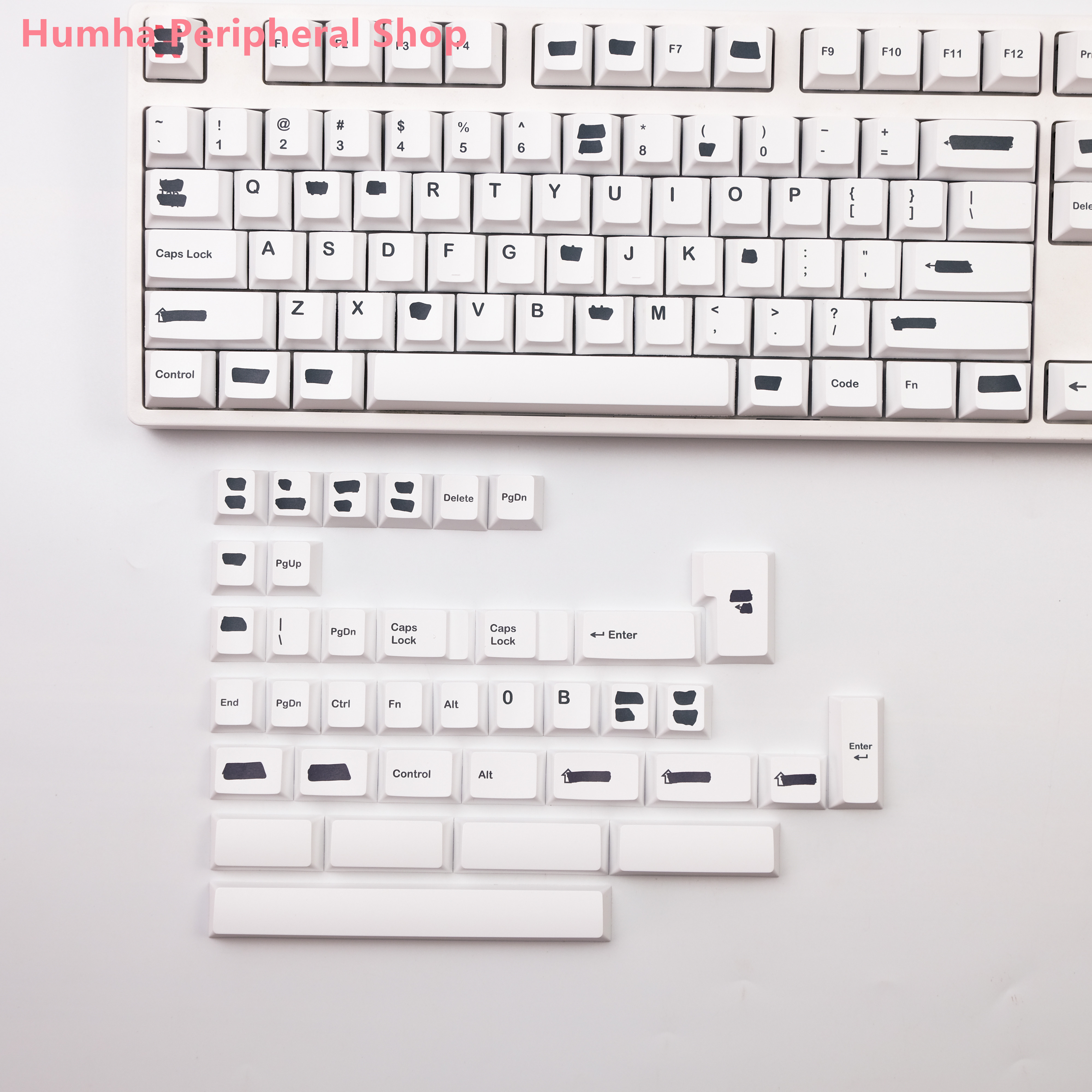 Humha Redacted R2 keycaps PBT material Dye-Sublimation Cherry profile ...