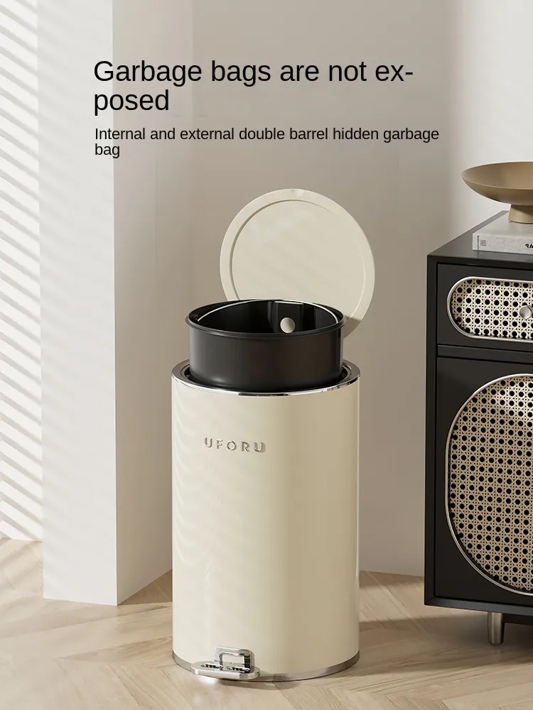 High-value Pedal Trash Can Bathroom Household Large Trash Can Kitchen ...