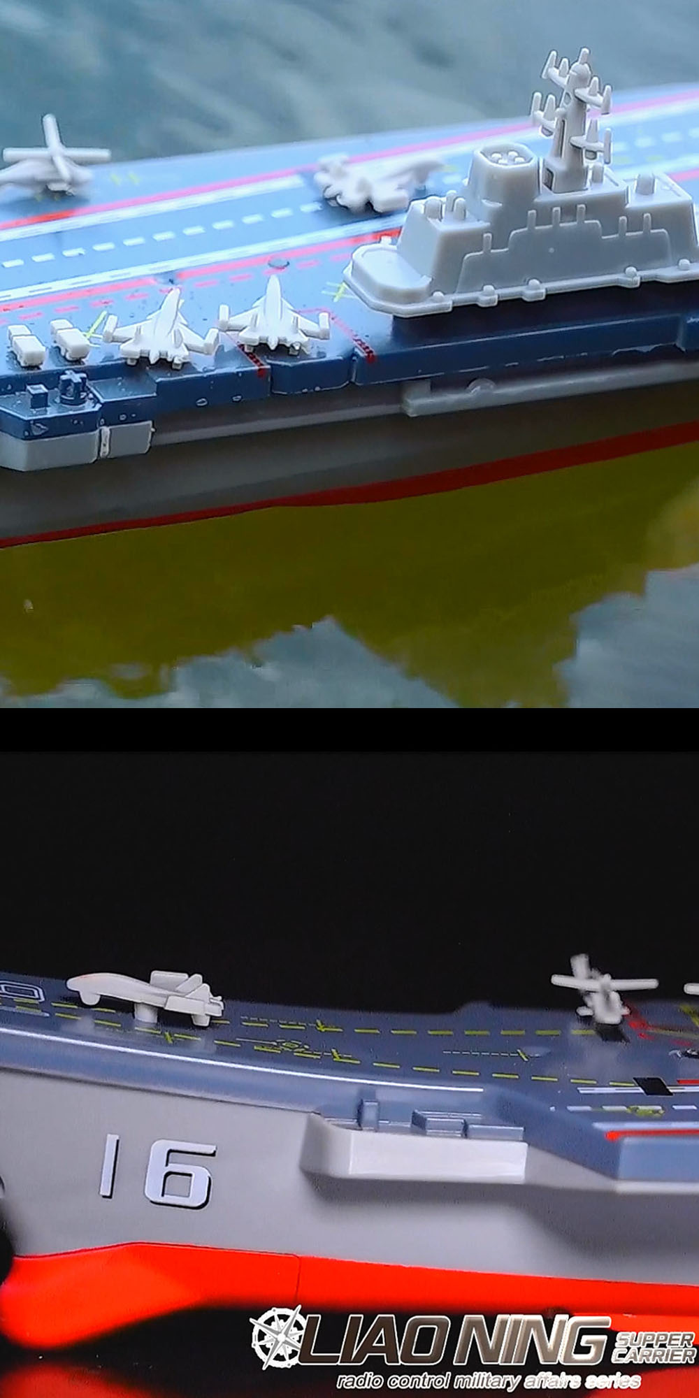 RC Boat Aircraft Carrier Warship Military Model Speedboat Ship Electric ...