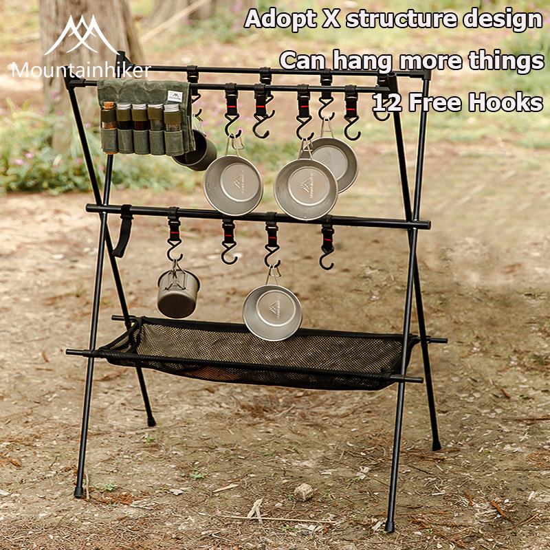 🔥Ready stock🔥MOUNTAINHIKER Outdoor Camping Hanger Rack Aluminum Alloy ...