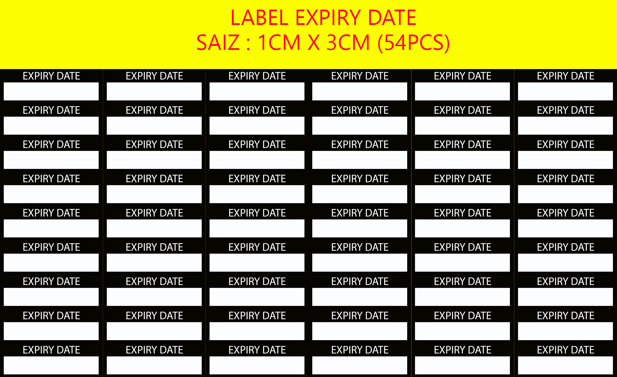 Sticker Dapur Transparent Waterproof Custom Sticker Barang Dapur Rempah ...