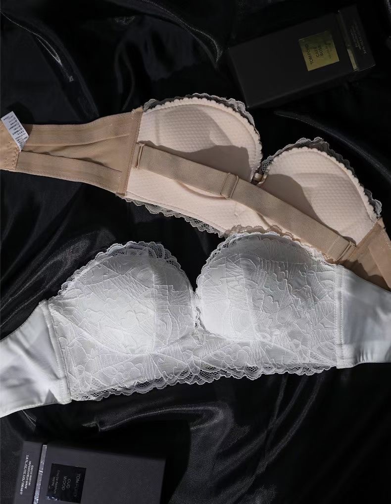 Ready stock High quality Strapless non-slip bra Women small chest ...