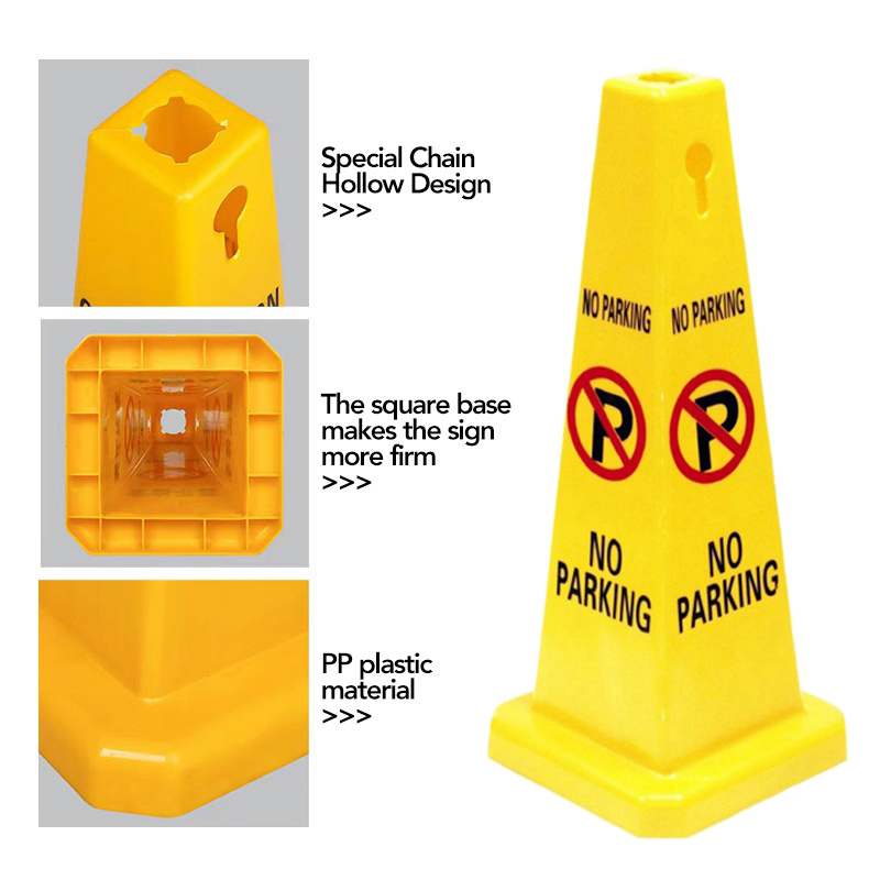 【SEY】No Parking Safety Caution Warning ConeThickened PP Plastic Road ...