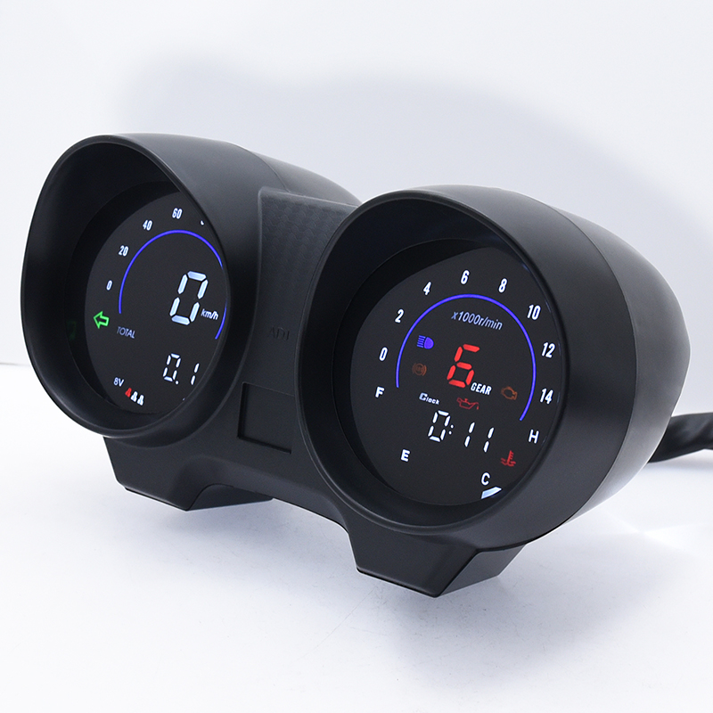 Upgrade LED Digital Dashboard Motorcycle RPM Meter Speedometer For ...