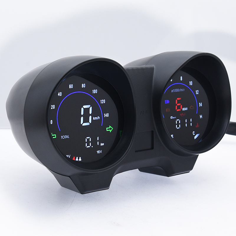 Upgrade LED Digital Dashboard Motorcycle RPM Meter Speedometer For ...