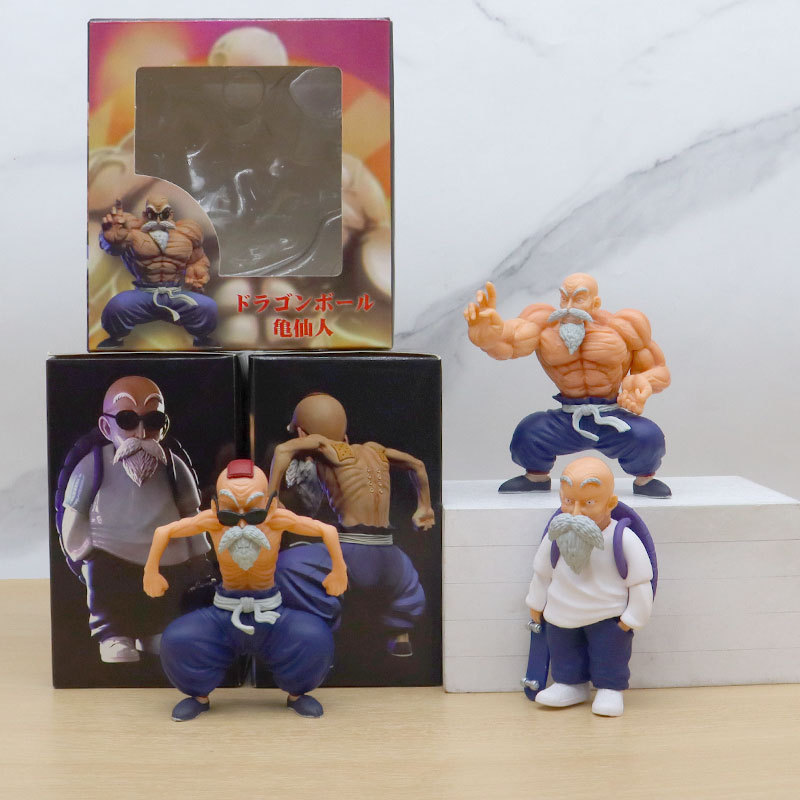 10cm Anime Dragon Ball Z Master Roshi Figure Kame Sennin Son Goku ...