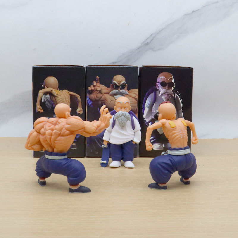 10cm Anime Dragon Ball Z Master Roshi Figure Kame Sennin Son Goku ...